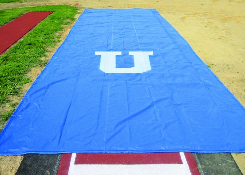 Weighted Long Jump Pit Covers | Jump Pit Covers for… | CoverSports